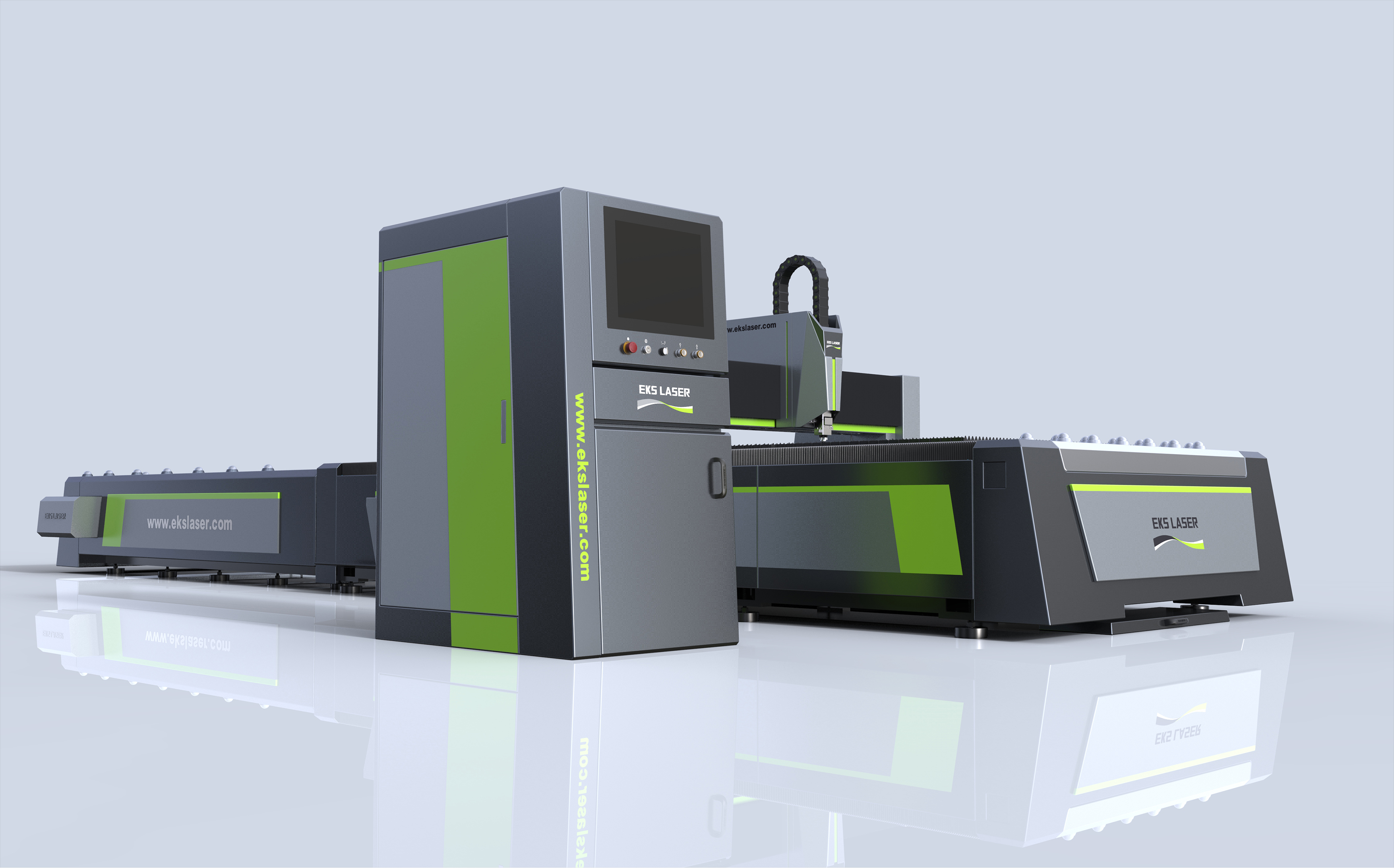 Double-platform laser cutting machine for chassis and cabinet ...